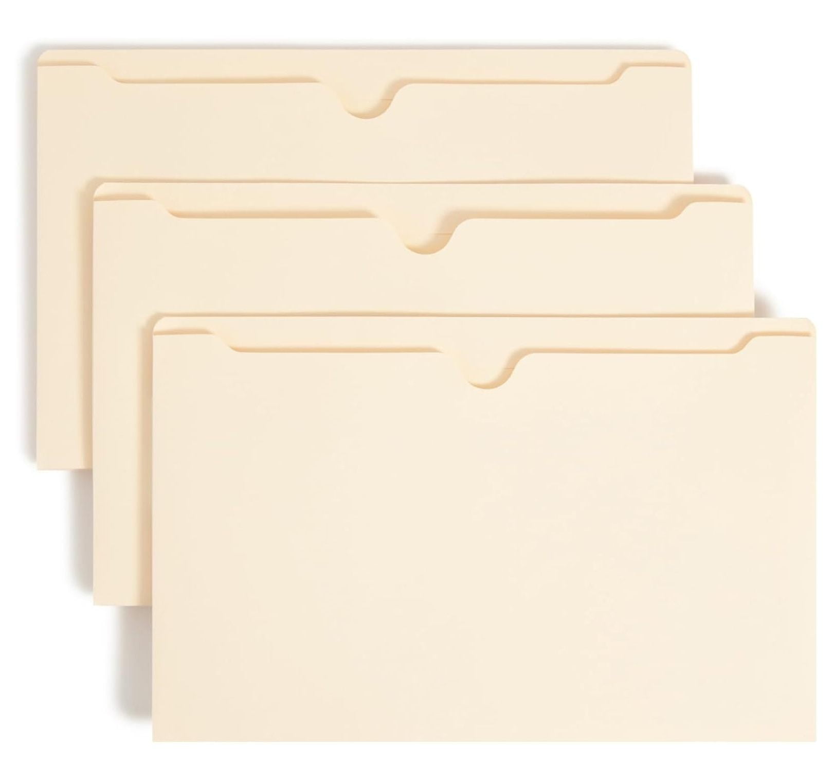 File , Reinforced Straight-Cut Tab, 2" Expansion, Legal Size, Manila ...