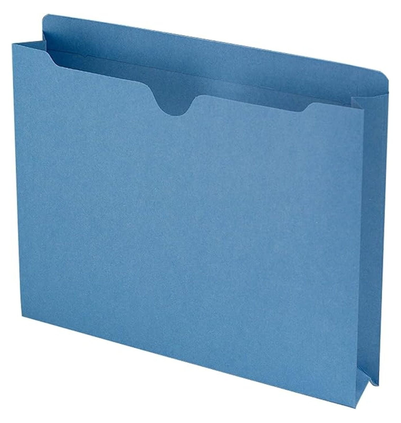 File , Reinforced Straight-Cut Tab, 2" Expansion, Letter Size, Blue, 50 ...