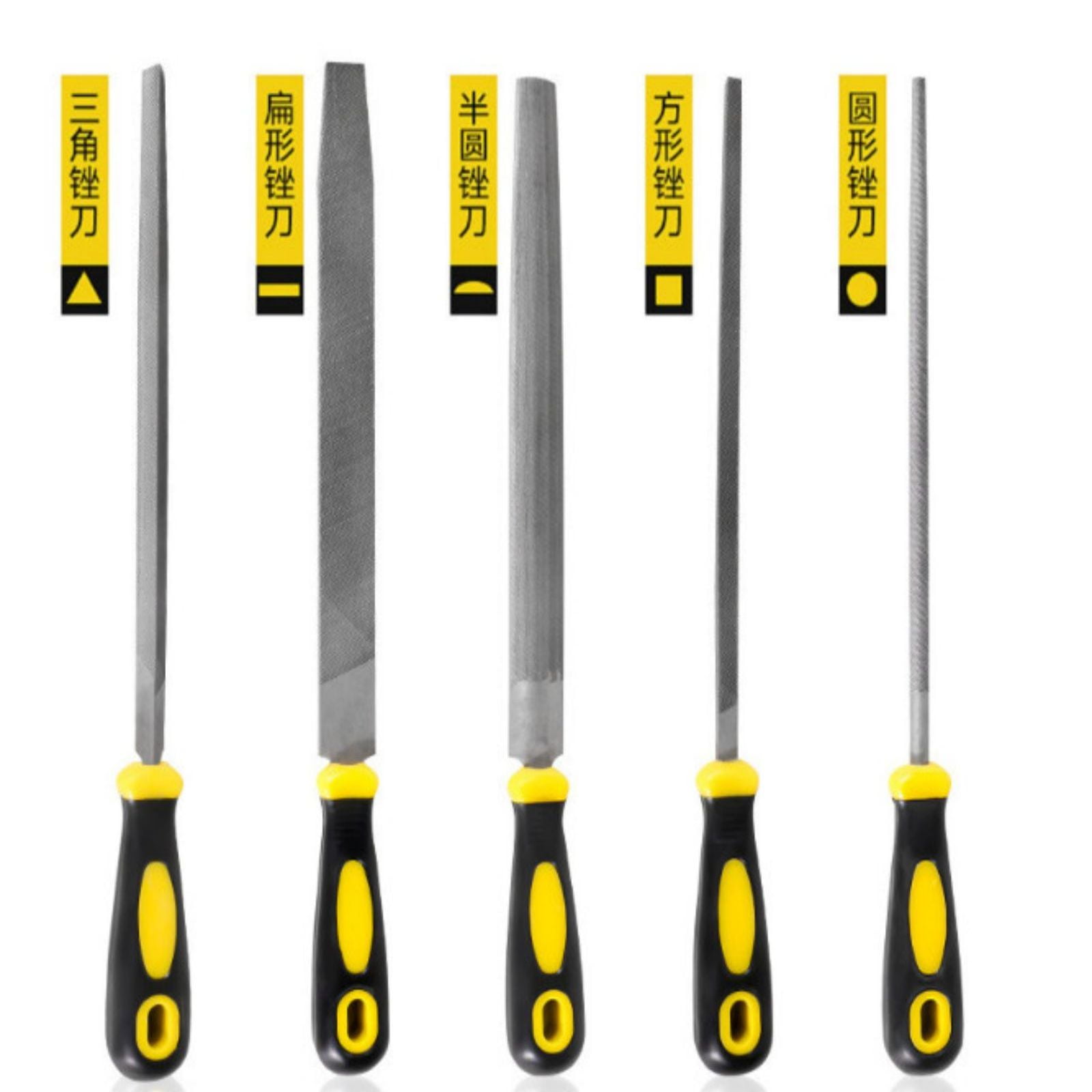 File Sanding Tool Set Triangle File Middle Tooth Details - Walmart.com