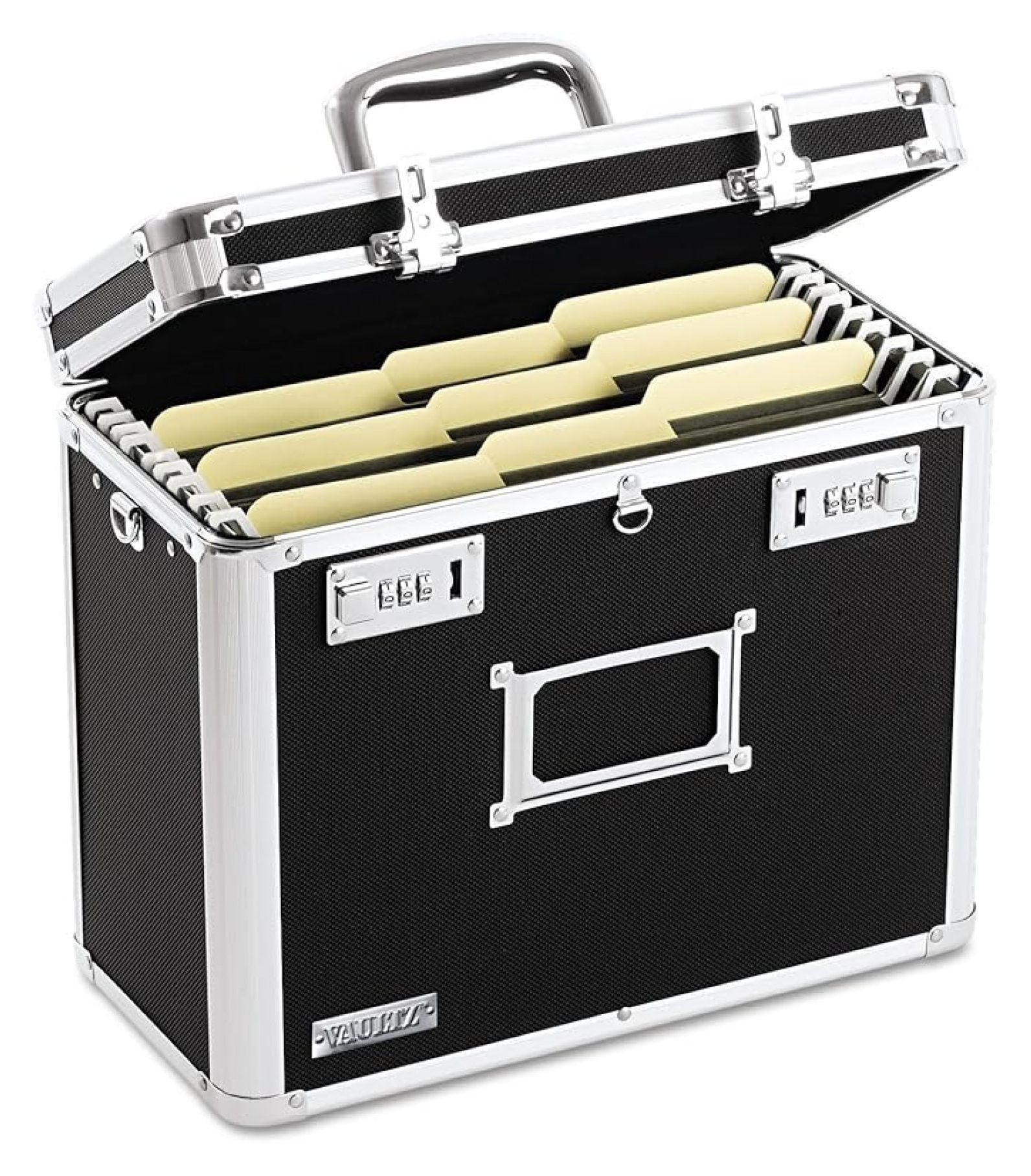 File Storage Box Locking Tote, Letter Size Portable Document Organizer ...