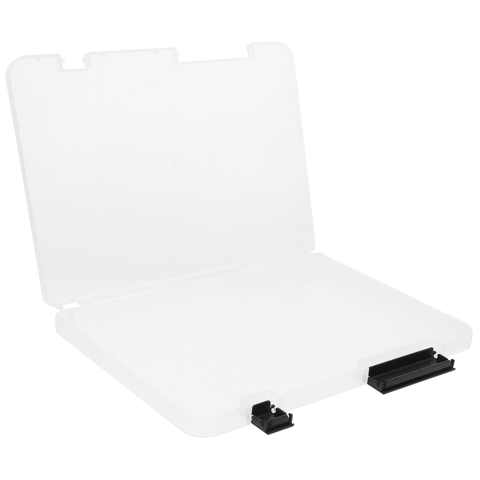 File Storage Box Magazine Rack Containers with Lids Plastic File Holder ...