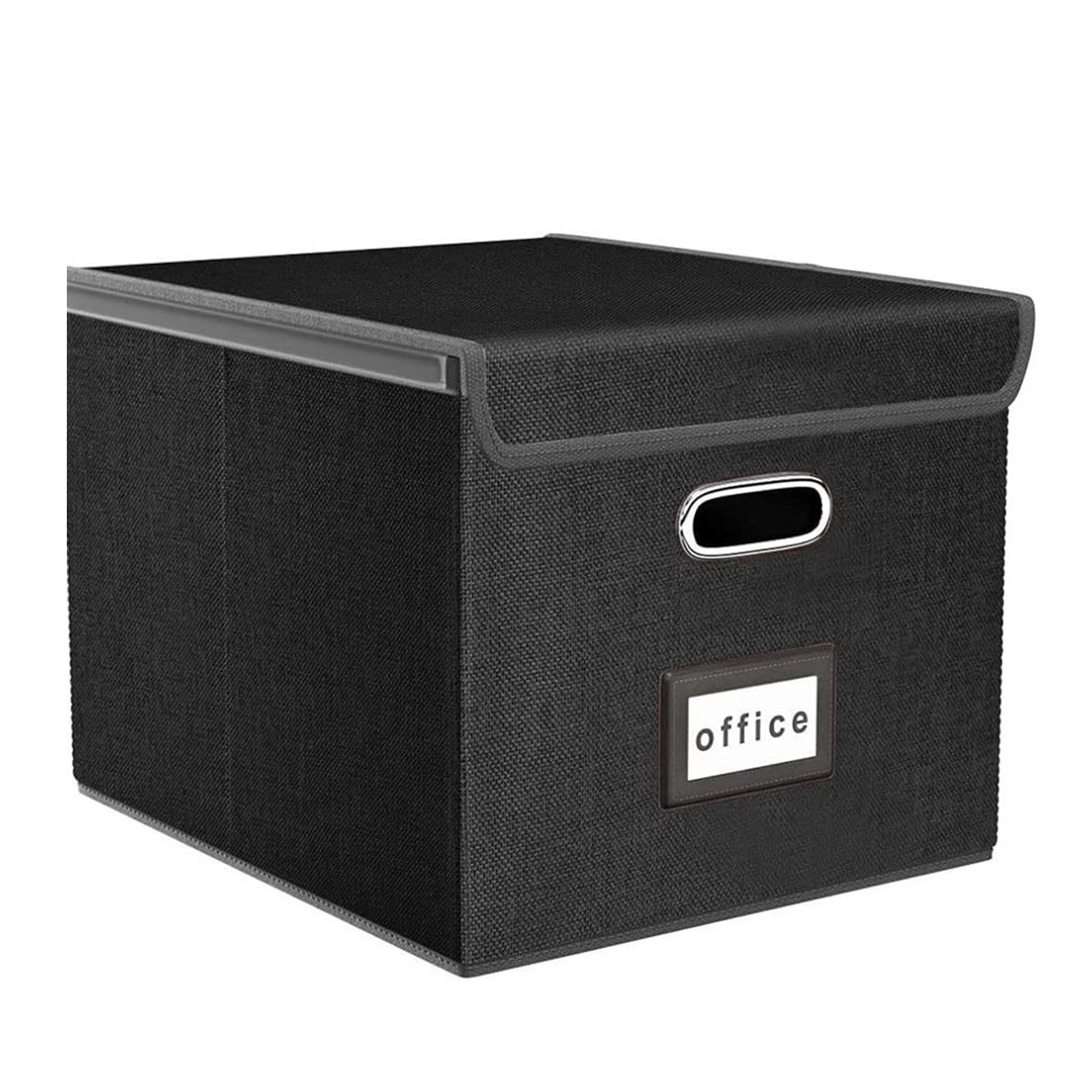 File Storage Box with Lid Hanging Office Document Organizer Metal ...