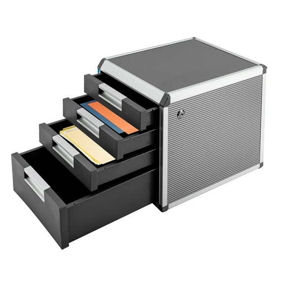 File Storage Cabinet with Lockable Drawers, Desktop Document Storage ...