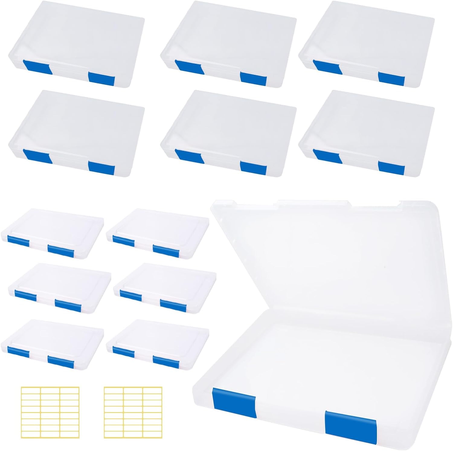 File box plastic storage box with label folder organizer paper plastic ...