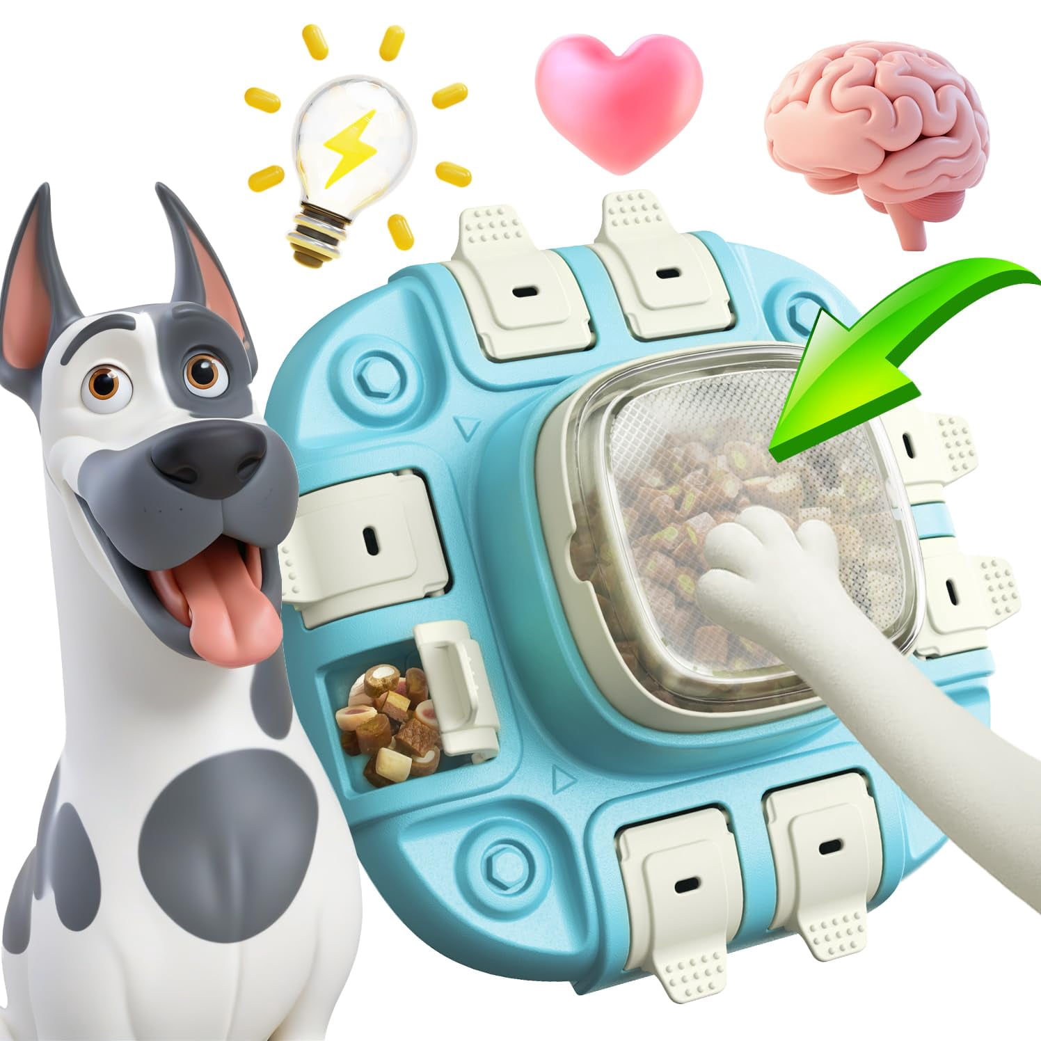 FilerClan Dog Puzzle Toy: Dog Puzzle ATT1Feeder for Healthy Eating, IQ ...
