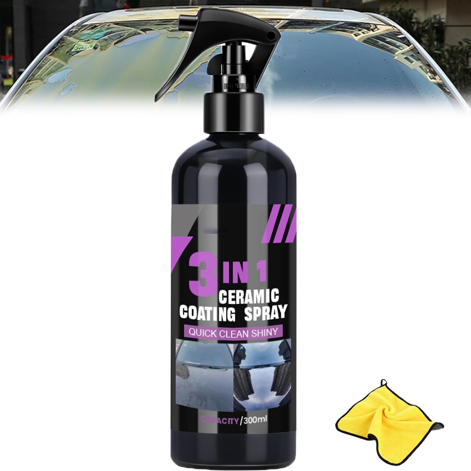 Filgaentrme High Protection Fast Nano Ceramic Coating Spray, 3 in 1 ...
