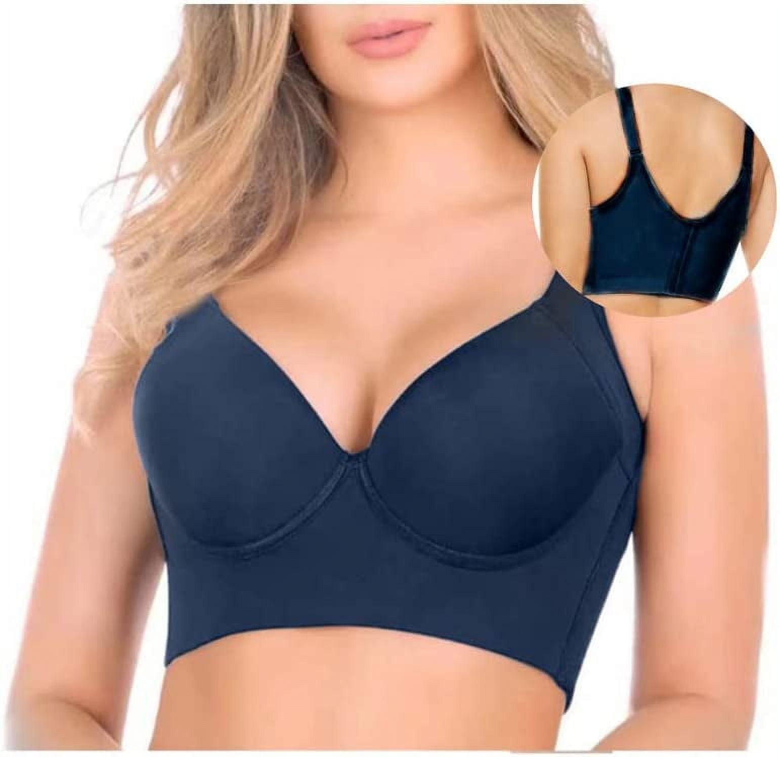 Filifit Sculpting Uplift Bra Fashion Deep Cup Bra Hide Back Fat Bra Full Back Coverage Sport