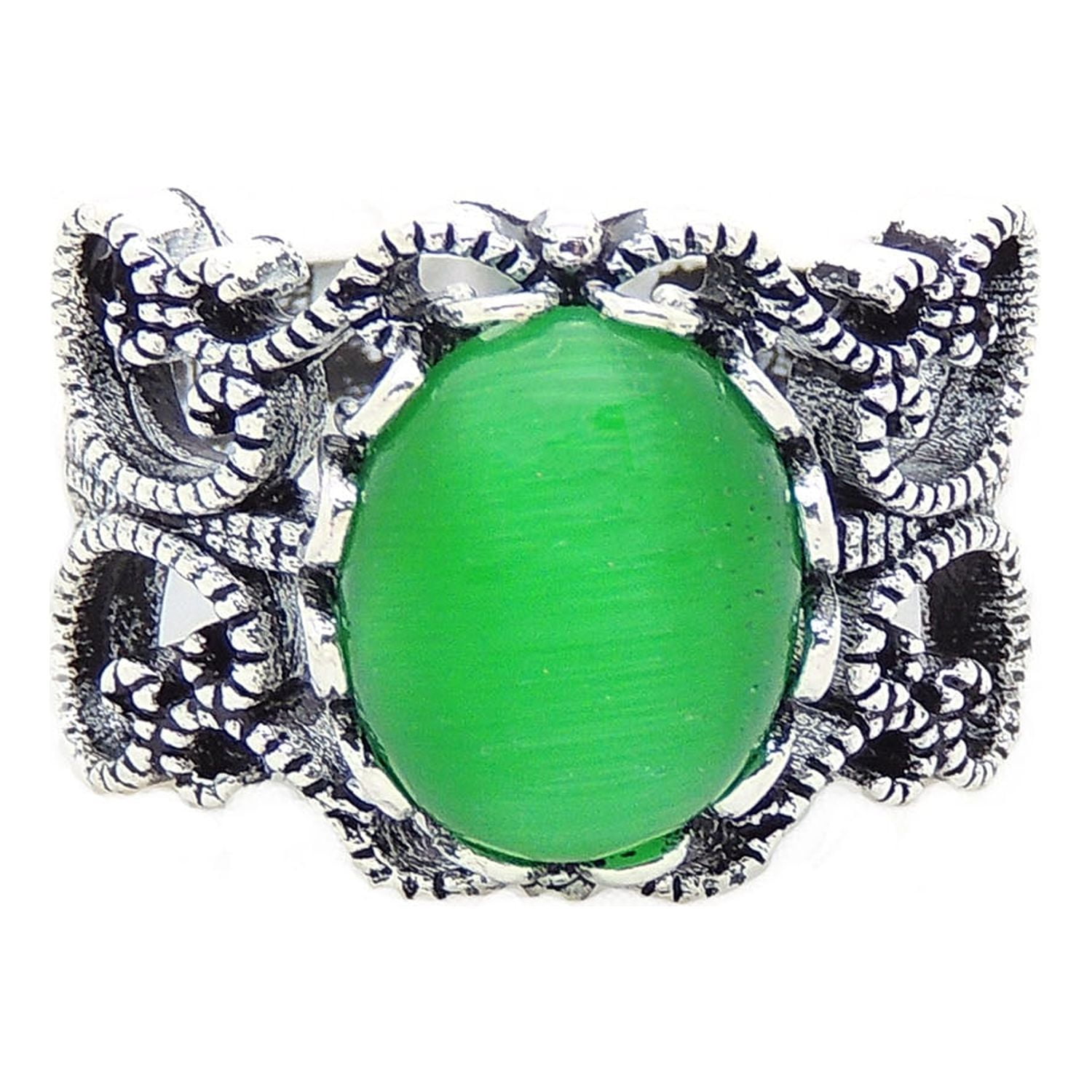 Filigree White Fire Opal Statement Ring Women Ginger Lyne Collection ...