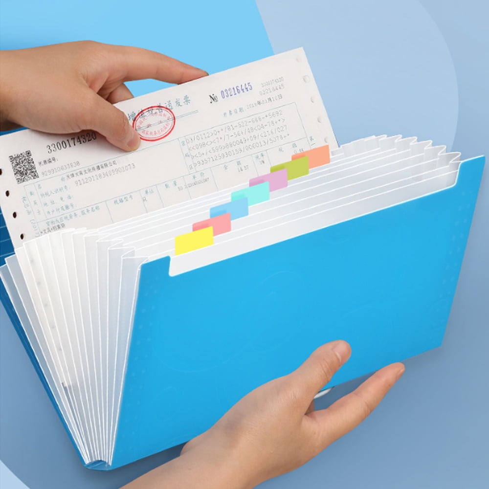 Filing B6 Accordian File Folder Bill Organizer 13 Pockets Expanding ...