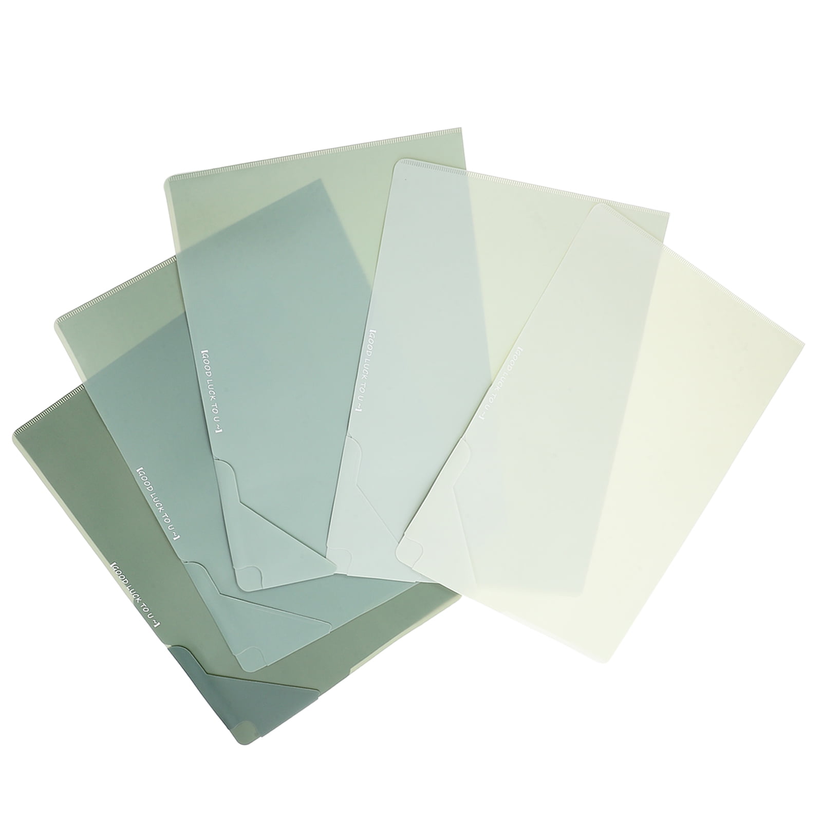 Hemoton Office Supplies File Folder Gradient 5Pcs 12.2x8.7x0.08in ...