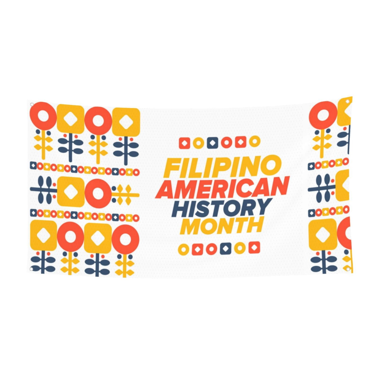 Filipino American Heritage Month Banner Backdrop Flag Photography ...