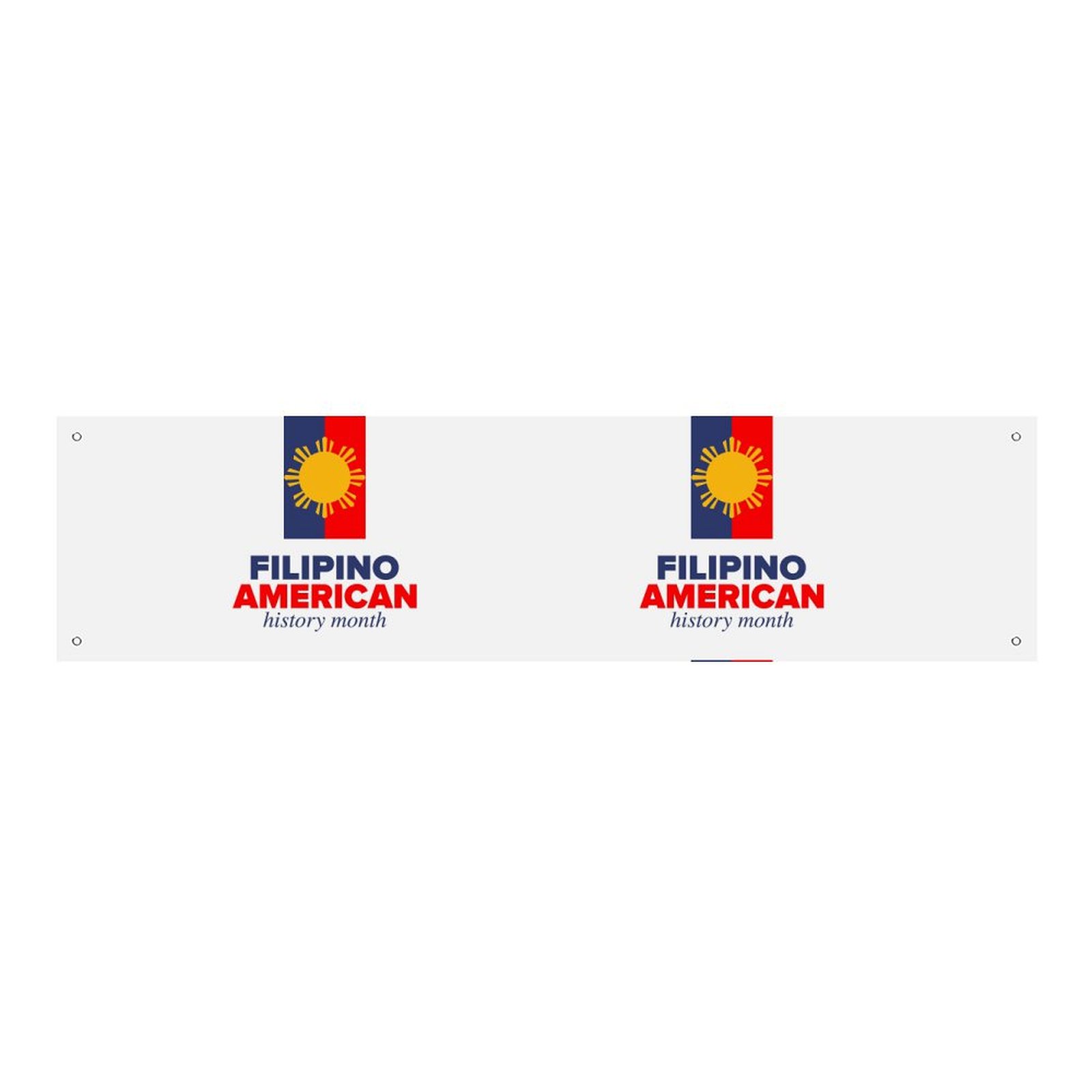 Filipino American Heritage Month Banners Flag Hanging Backdrop Sign ...