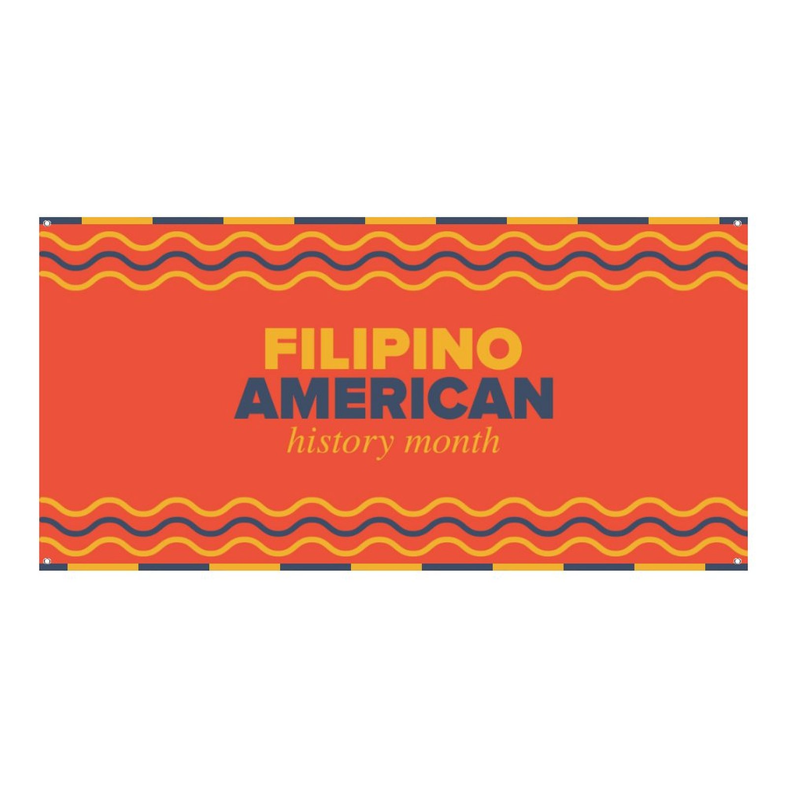 Filipino American Heritage Month Banners Flag Hanging Backdrop Sign ...