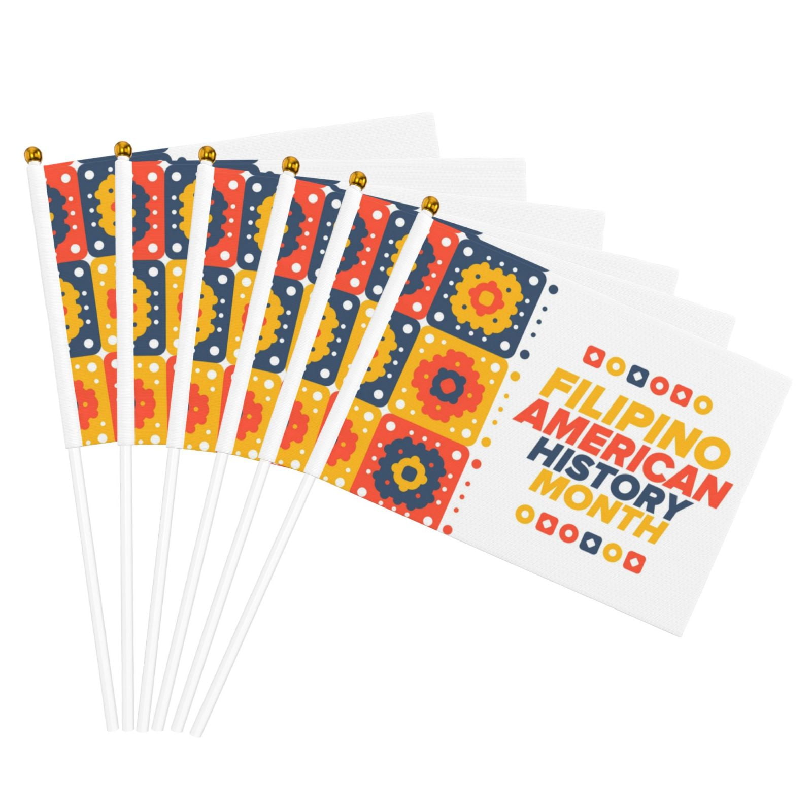 Filipino American Heritage Month Flag Small Mini Hand Held Flags Small ...