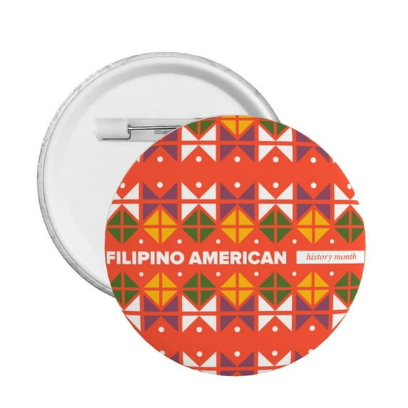 Filipino American Heritage Month Pin Button Badge, Personalised Button ...