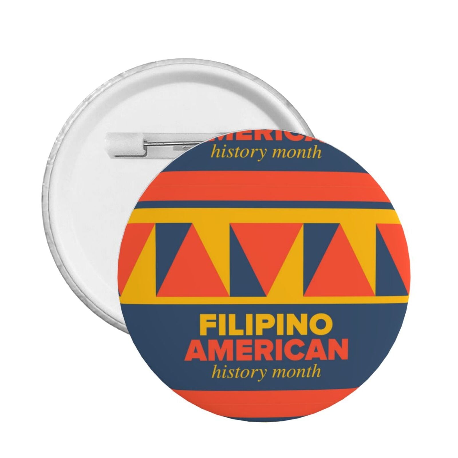 Filipino American Heritage Month Pin Button Badge, Personalised Button ...