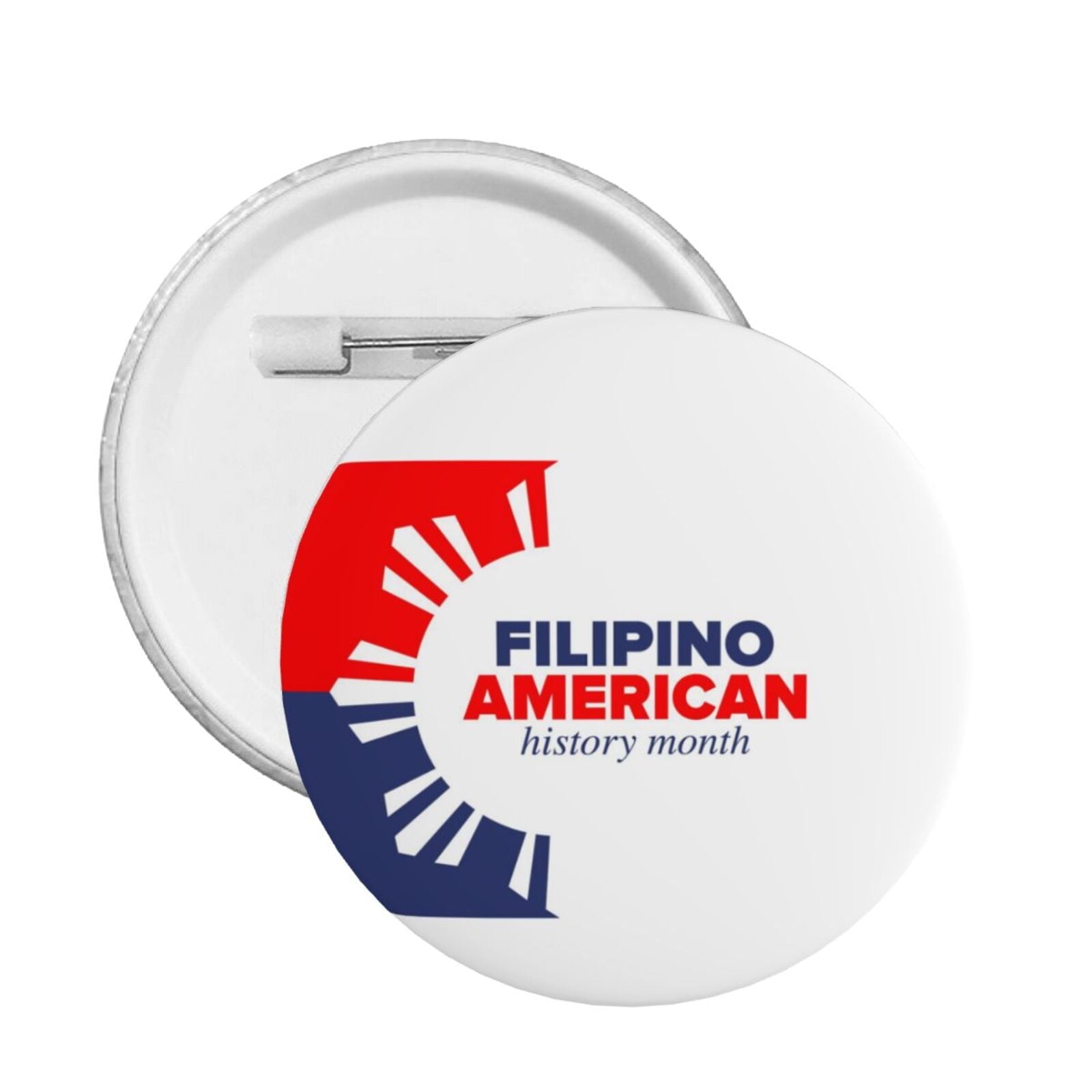 Filipino American Heritage Month Pin Button Badge, Personalised Button ...