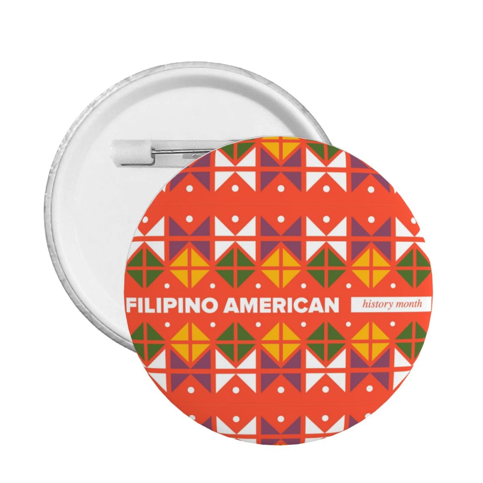 Filipino American Heritage Month Pin Button Badge, Personalised Button ...
