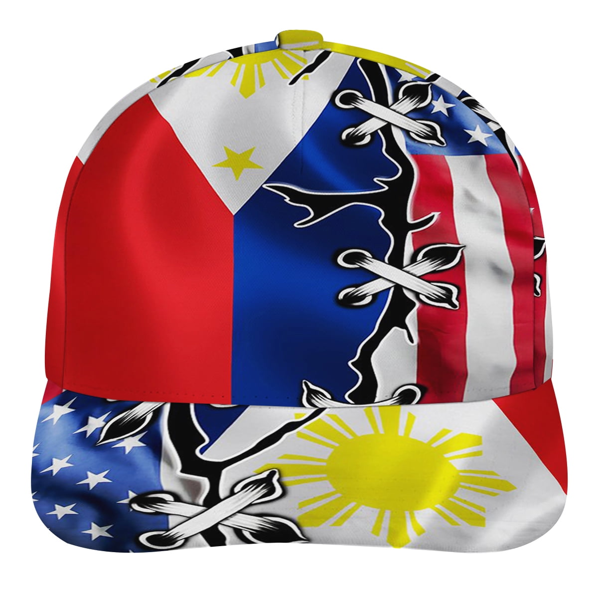 Filipino American flag baseball cap hat - Walmart.com
