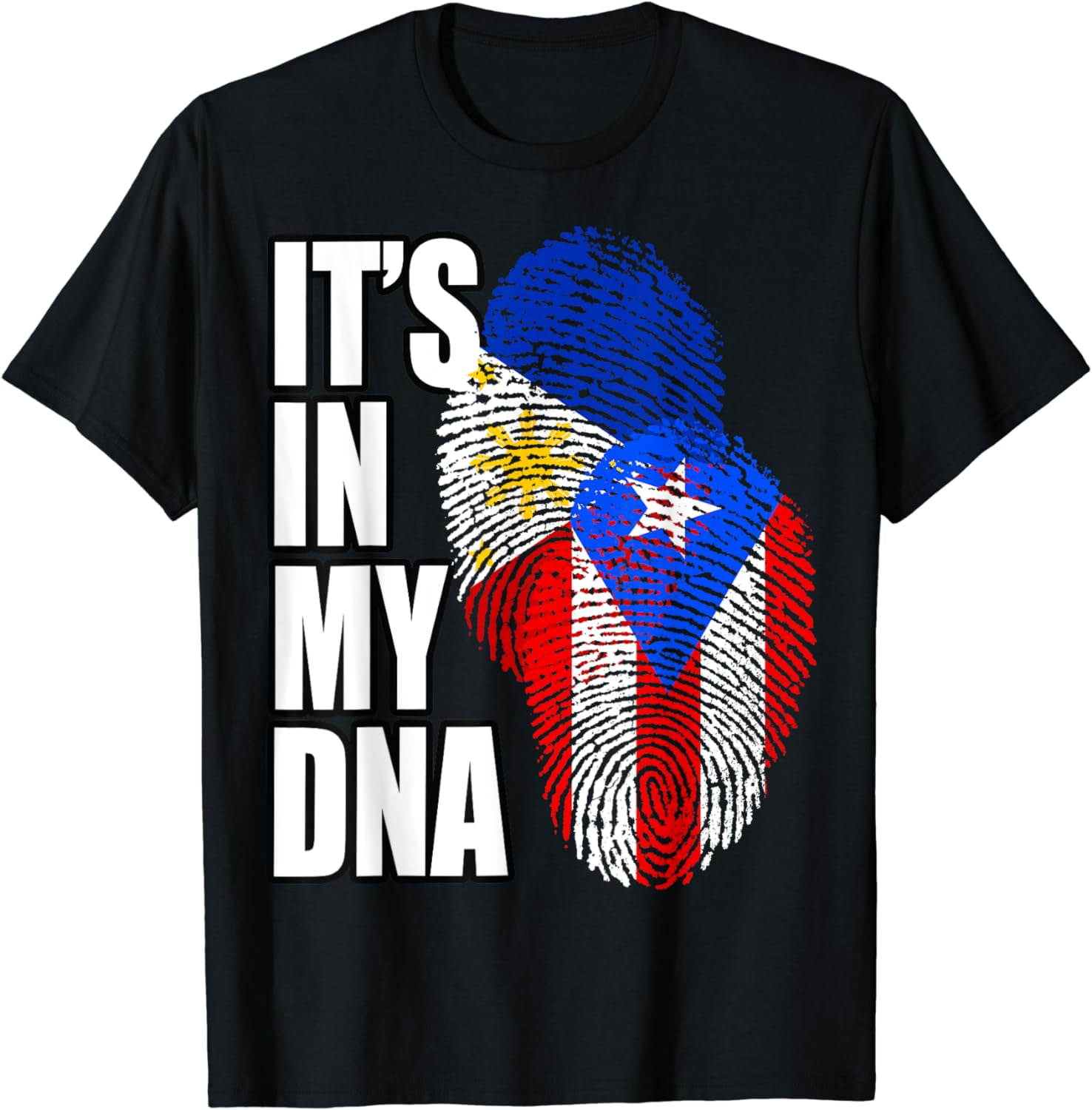 Filipino And Puerto Rican DNA Mix Flag Heritage Gift T-Shirt - Walmart.com