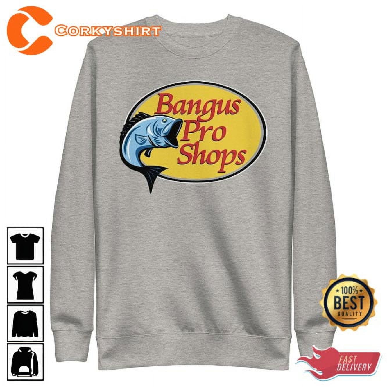 Filipino Bangus Pro Shops Funny Streetwear Parody Shirt - Walmart.com