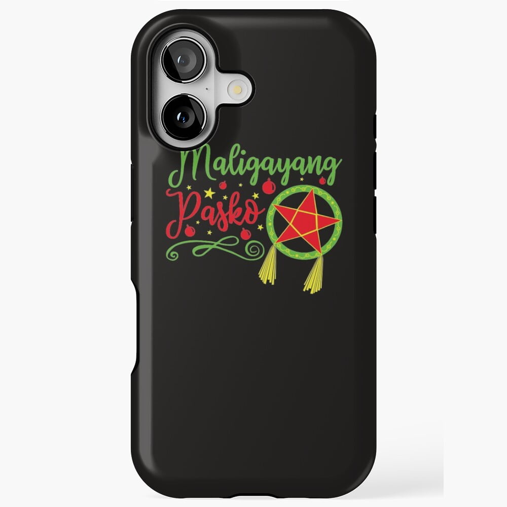 Filipino Christmas Maligayang Pasko Holiday Case for iPhone 17 11 12 13 ...
