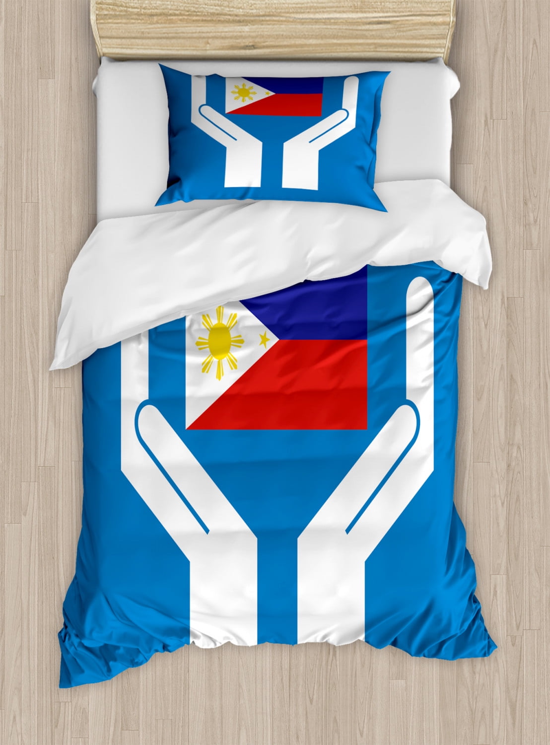 Filipino Duvet Cover Set Twin Size, Two Hands Holding Showing ...