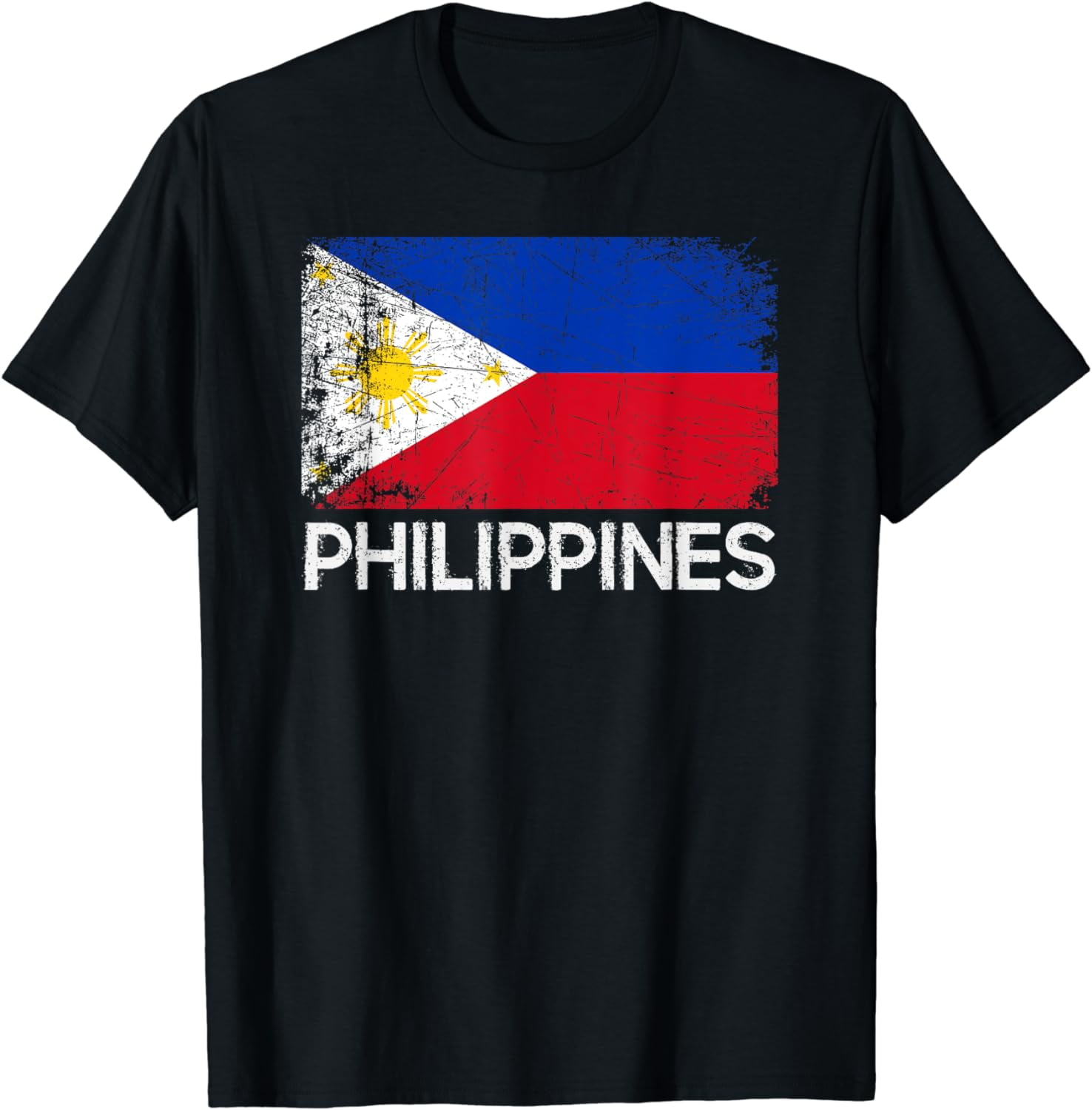 Filipino Flag T-Shirt | Vintage Made In Philippines Gift - Walmart.com
