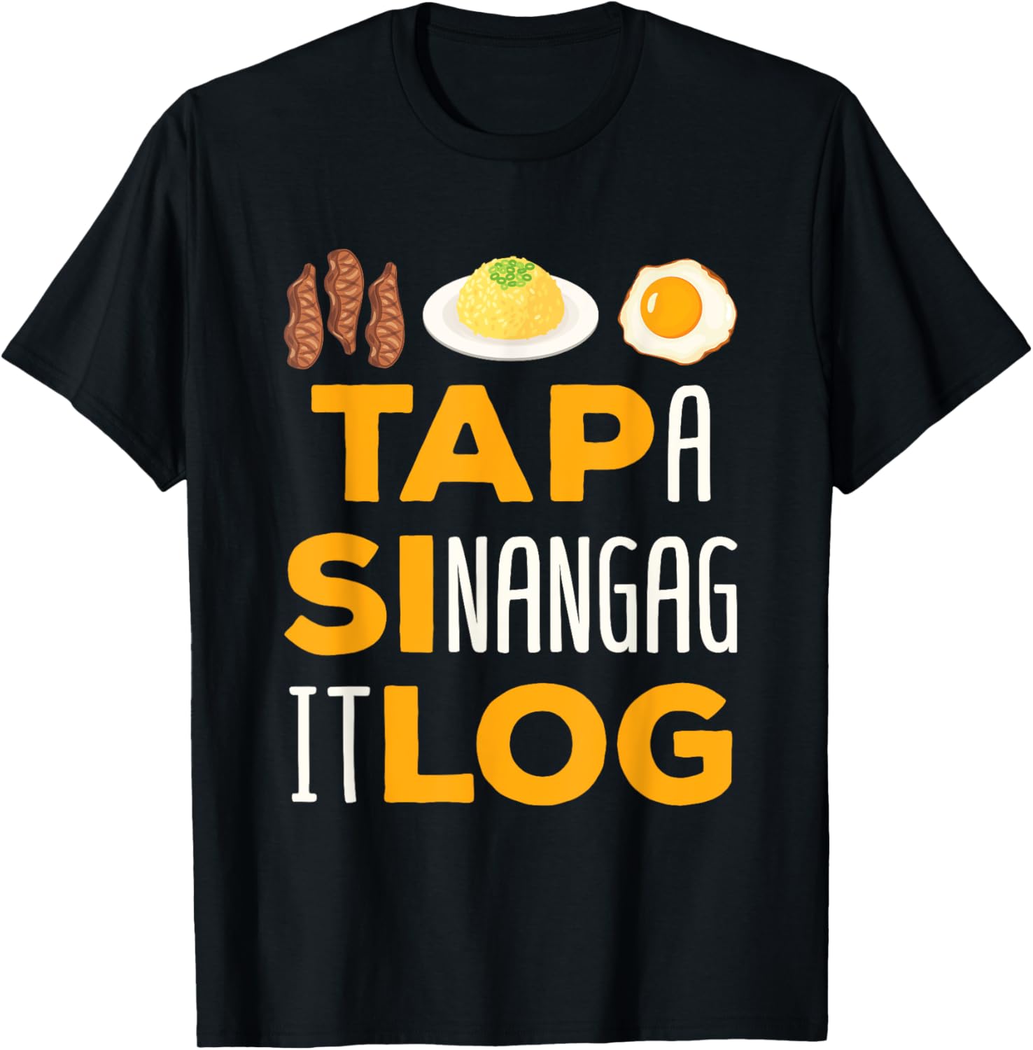Filipino Food Beef Fried Rice Egg Tapsilog Tee T-Shirt - Walmart.com