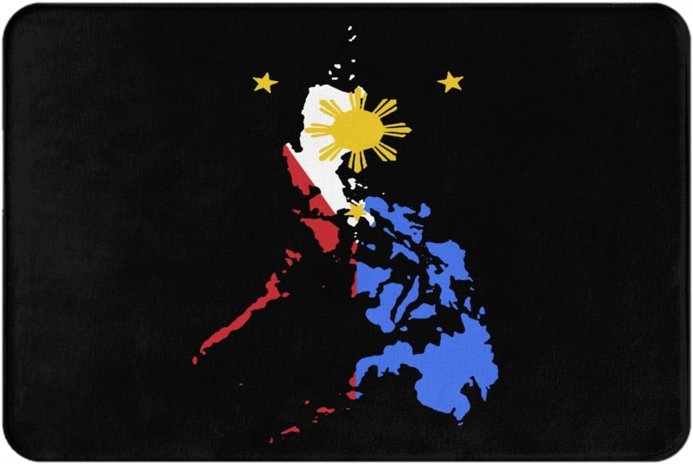 Filipino Map Philippines Flag Indoor Doormat, Door Entrance Rug ...