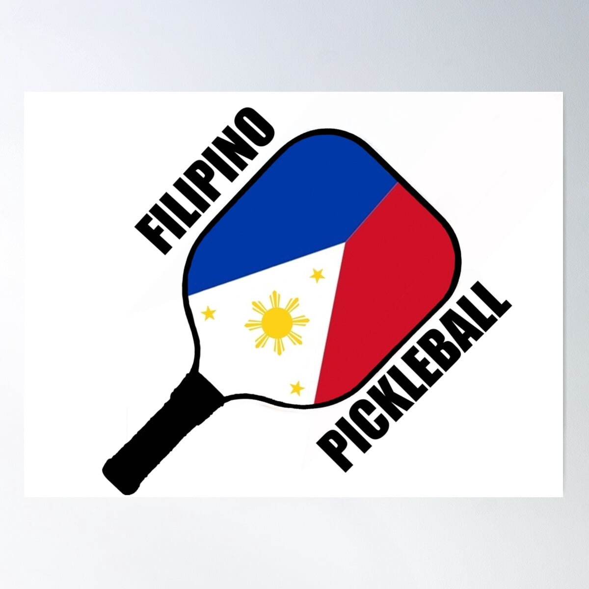 Filipino Pickleball Poster Wall Art, Modern Wall Decor For Living Room ...