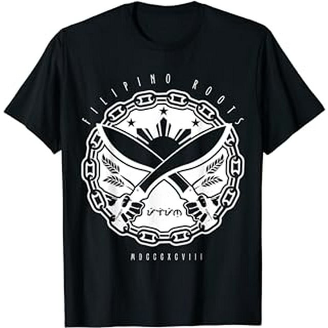 Filipino Roots Pinoy Shirt - Baybayin Bolo Tee - White Ink - Walmart.com