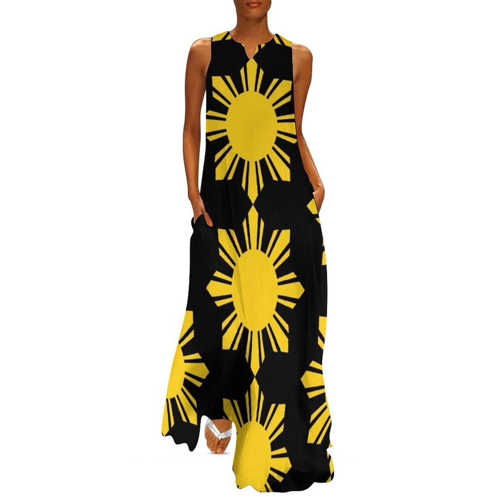Filipino Sun Long Dress bandage dress Beachwear Dress - Walmart.com