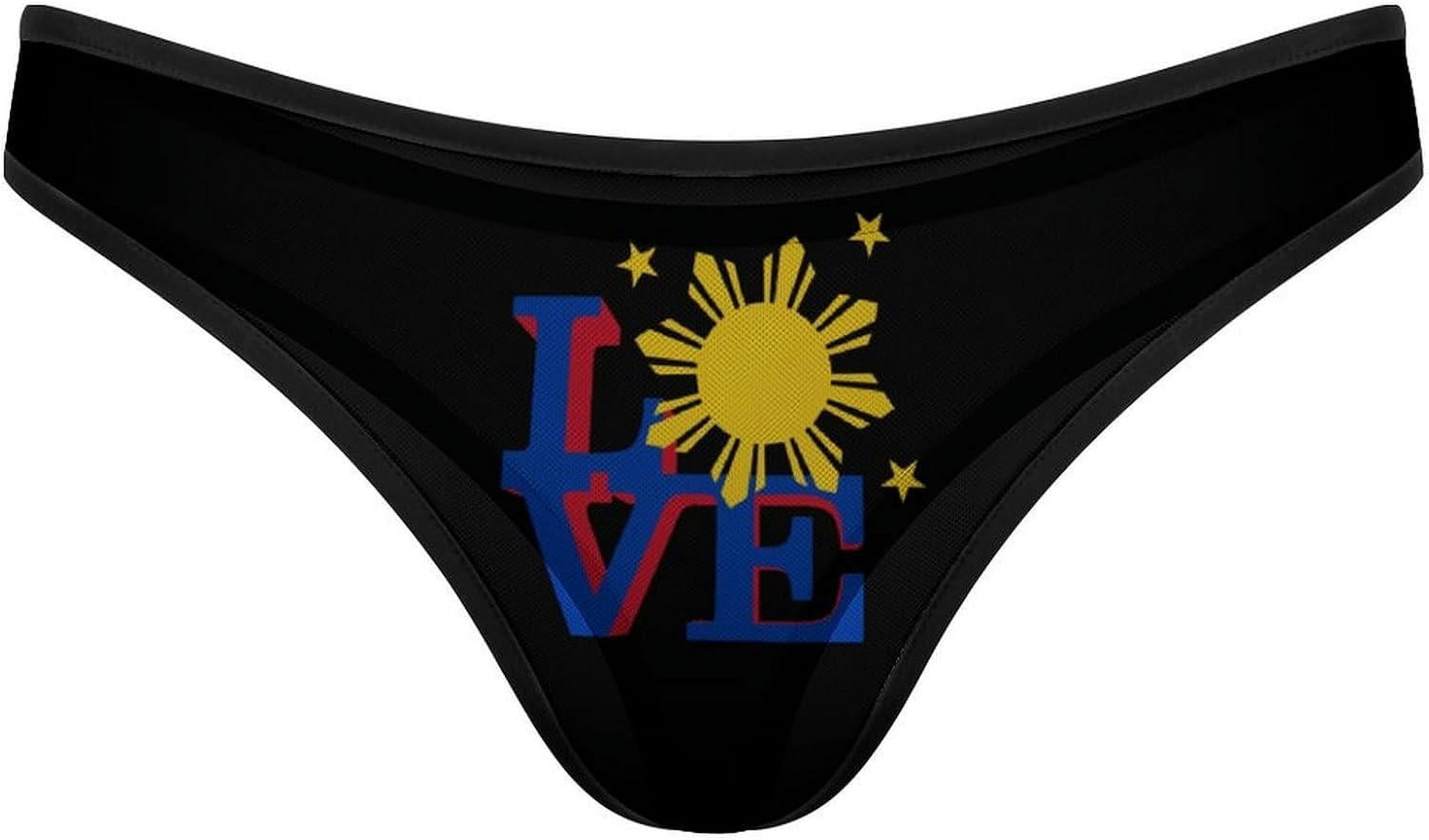 Filipino Sun Love Women's Thong Underwear Seamless Panties No Show T-Back Breathable G-String ...