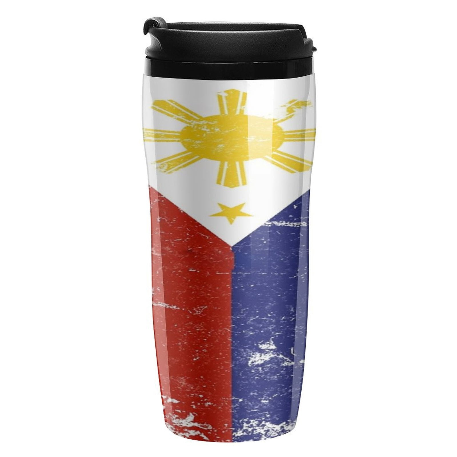 Filipino Vintage Distressed Philippines Flag Double Walled Coffee Cup ...