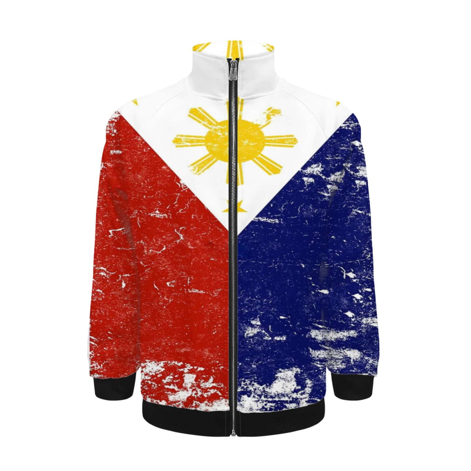 Filipino Vintage Distressed Philippines Flag Jacket Men's Street Cool ...