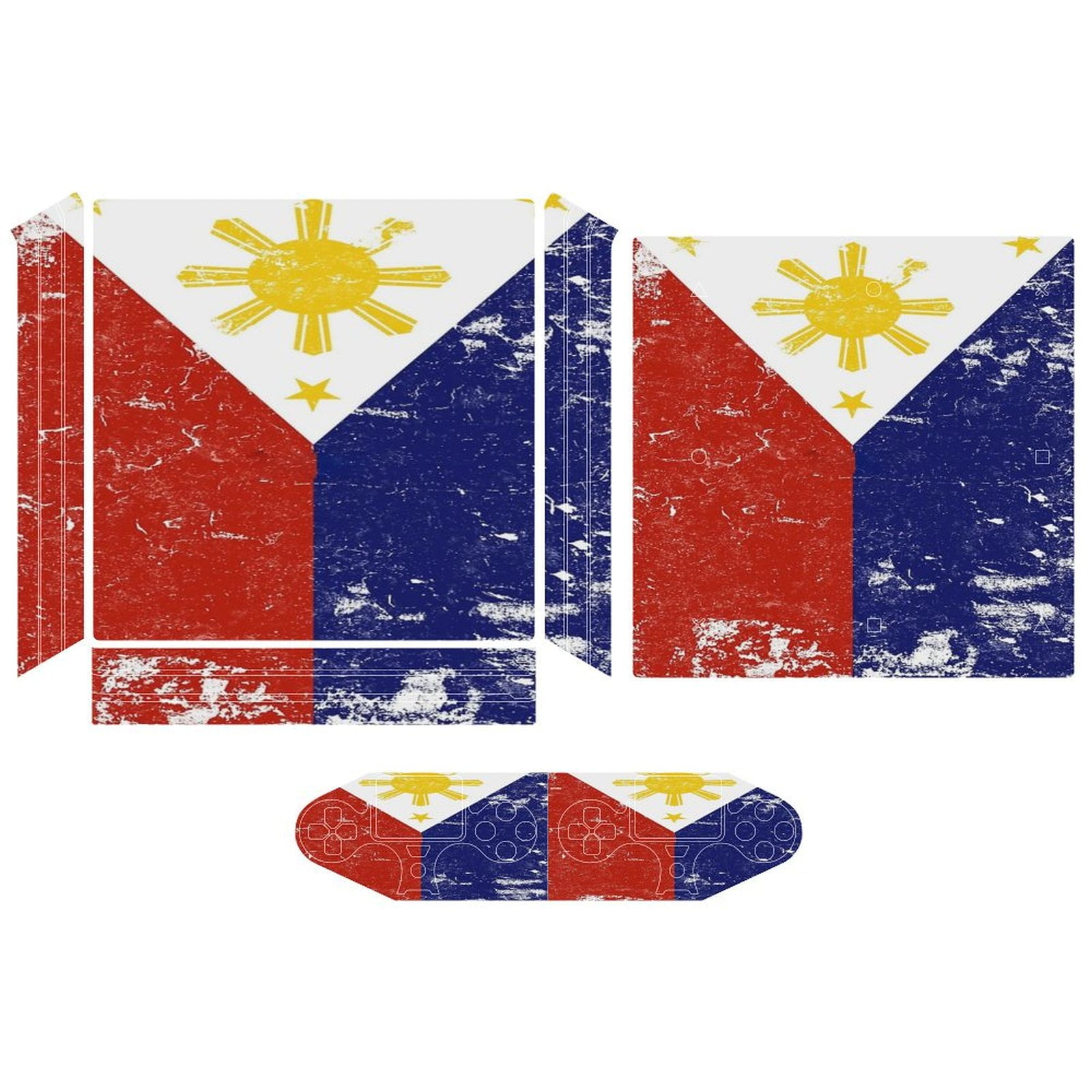 Filipino Vintage Distressed Philippines Flag PS4/PS4 Pro/PS4 Slim Skin ...