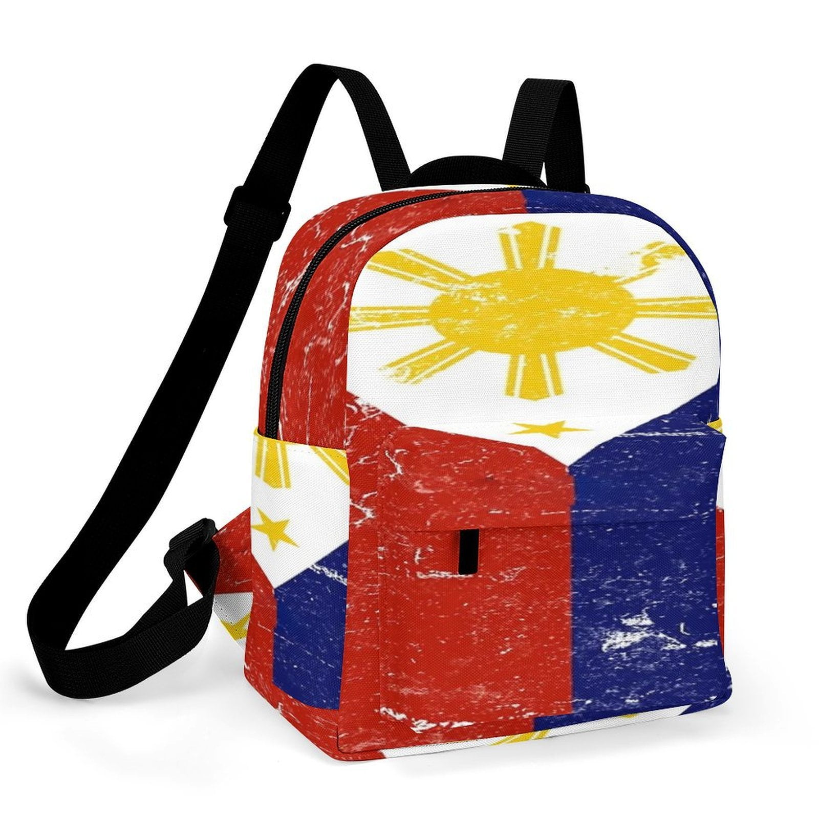 Filipino Vintage Distressed Philippines Flag Small Backpack Cute Mini ...