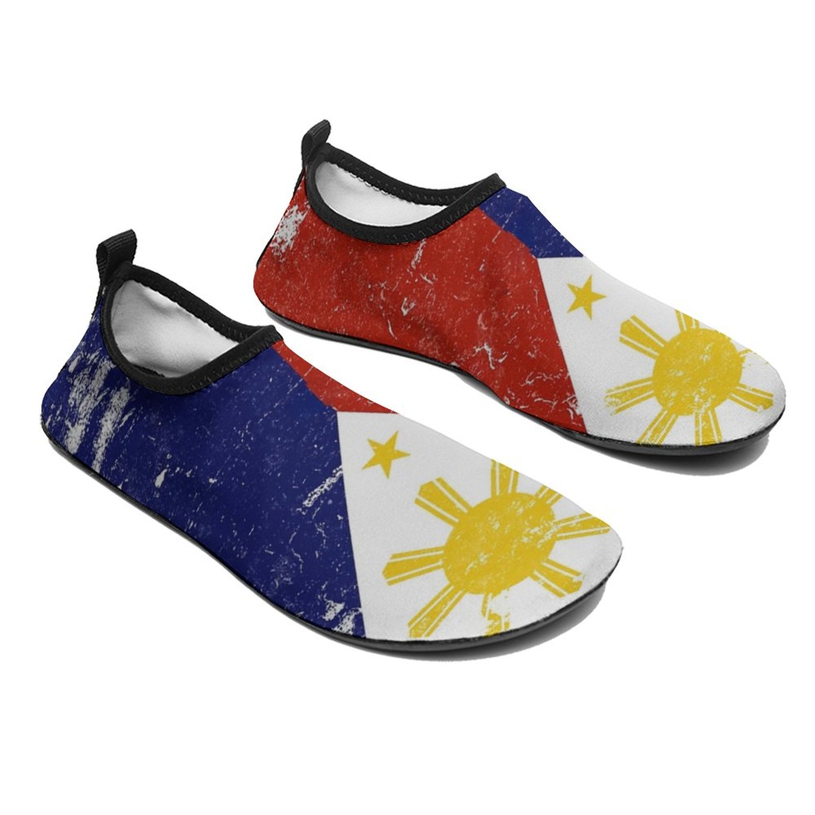 Filipino Vintage Distressed Philippines Flag Water Shoes Beach Slip-on ...