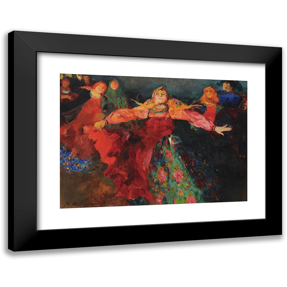 Filipp Malyavin 24x18 Black Modern Framed Museum Art Print Titled - The ...
