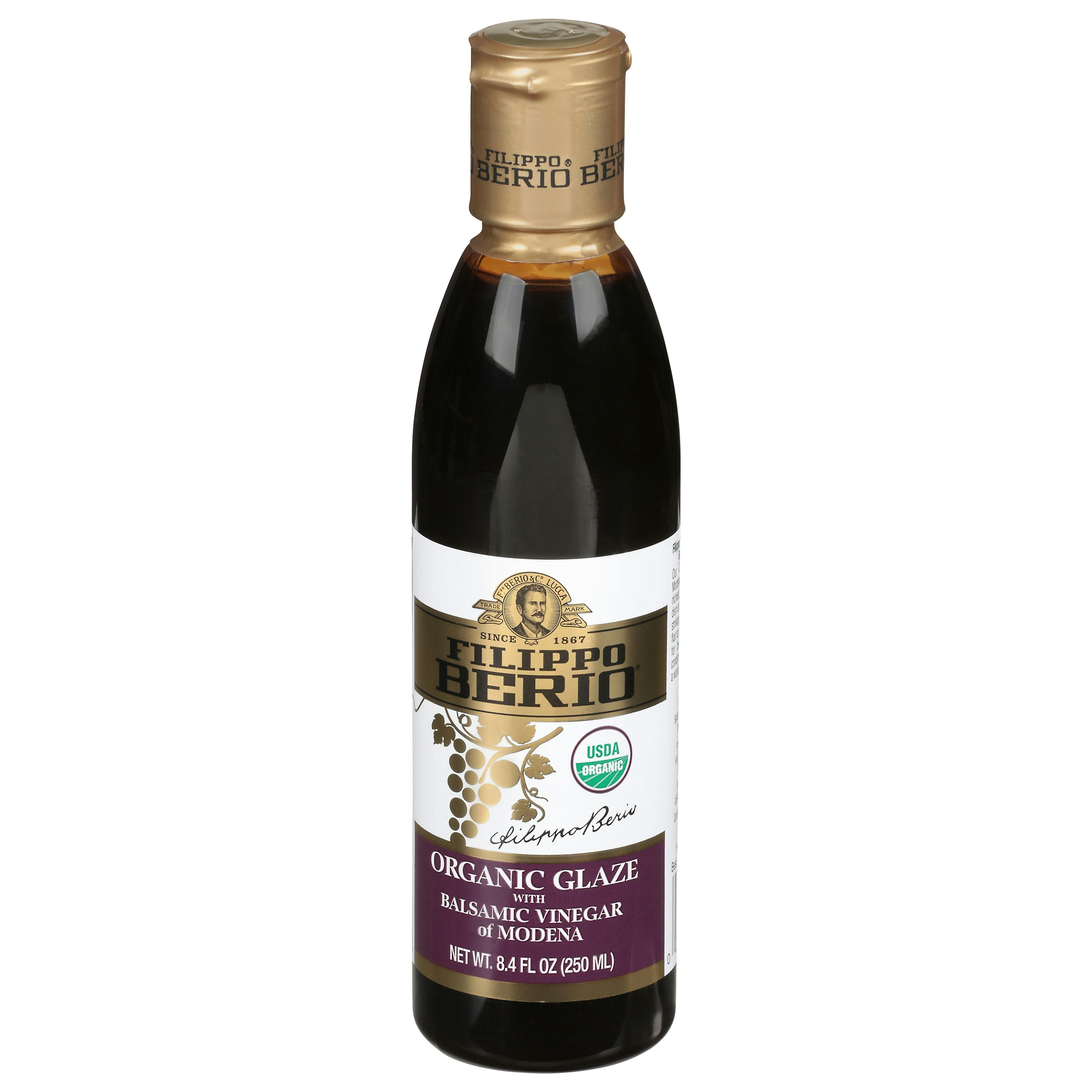 Filippo Berio Balsamic Vinegar Glaze Organic 8.4 oz (Pack Of 6 ...