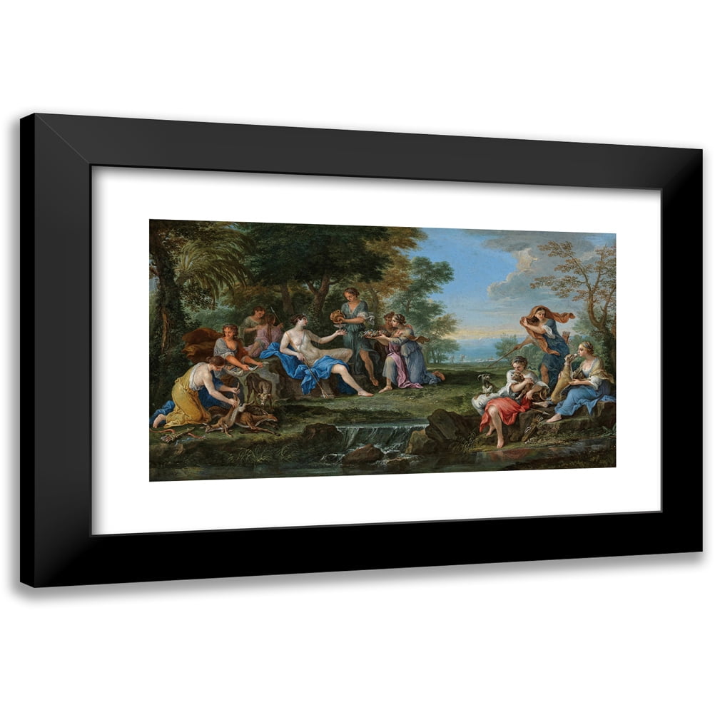 Filippo Lauri 24x15 Black Modern Framed Museum Art Print Titled ...