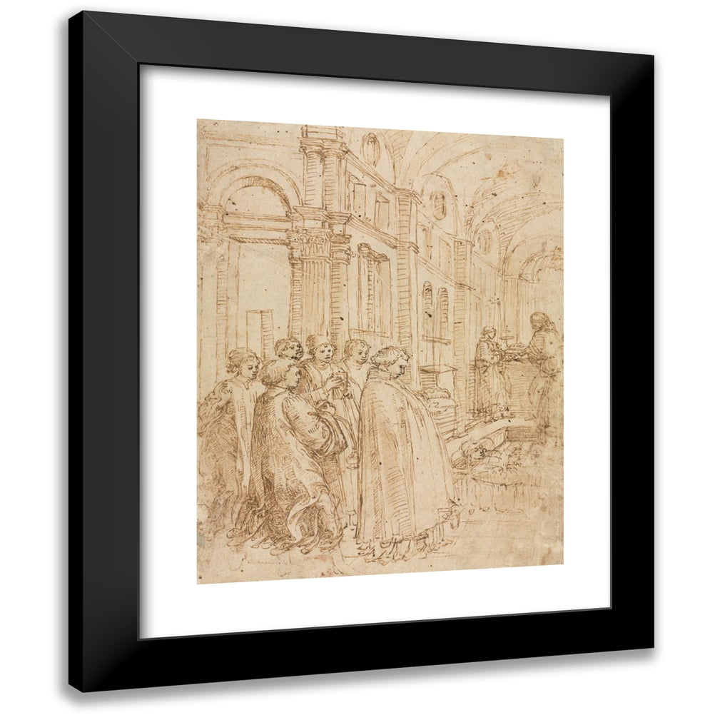 Filippo Lippi 12x14 Black Modern Framed Museum Art Print Titled - The ...