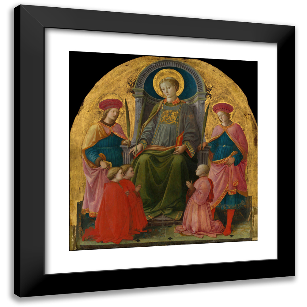 Filippo Lippi 15x16 Black Modern Framed Museum Art Print Titled - Saint ...