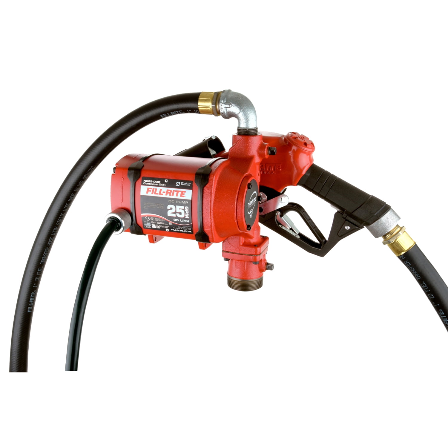 Fill-Rite 25 GPM Continuous Duty Bung Mount Fuel Transfer Pump w/Hose ...