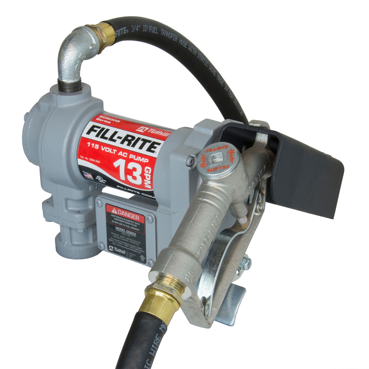 Fill-Rite SD602G 115 Volt AC Self Priming Fuel Transfer Pump with ...