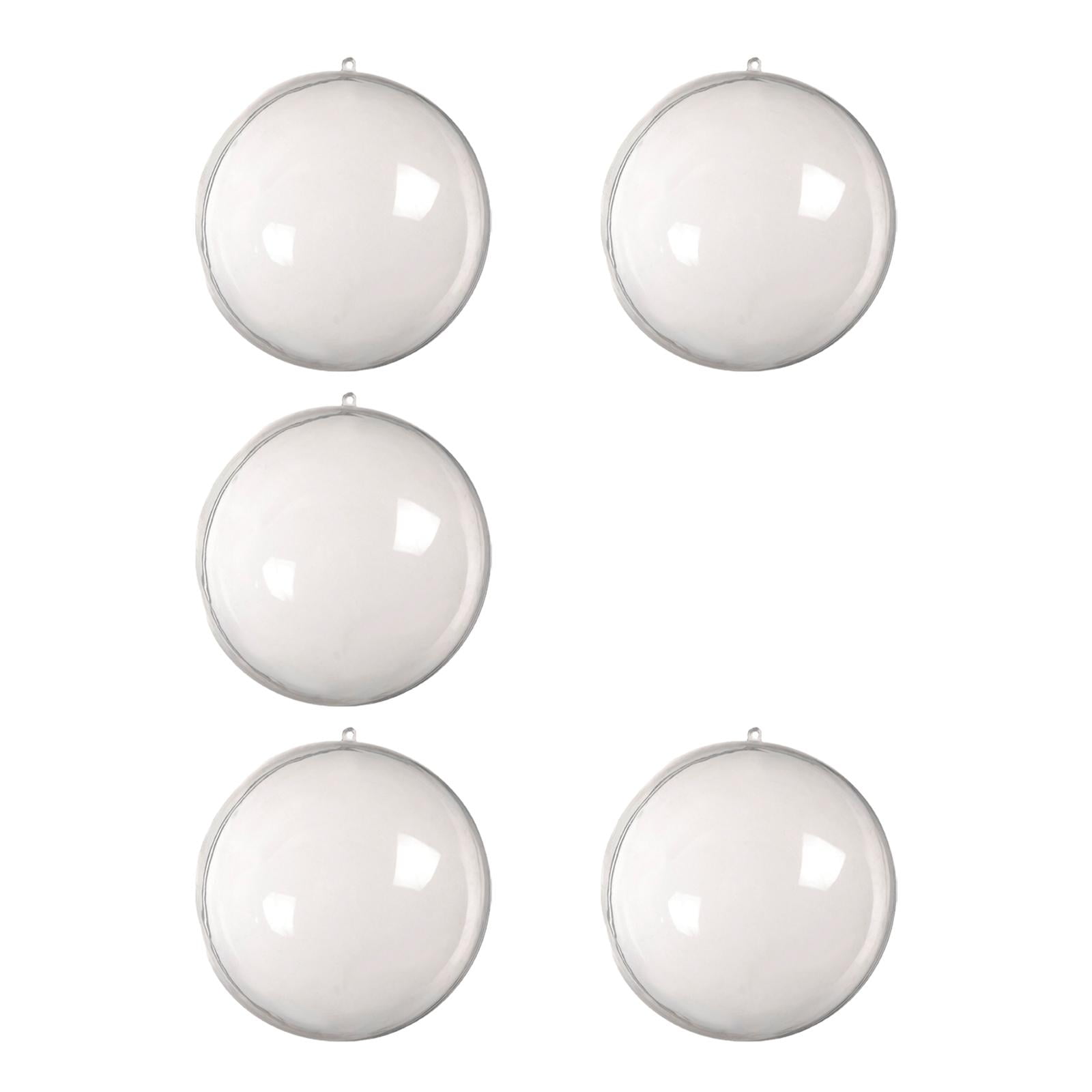 Fillable Ball Ornaments Empty Ball DIY Craft Packaging Home Decor Round ...