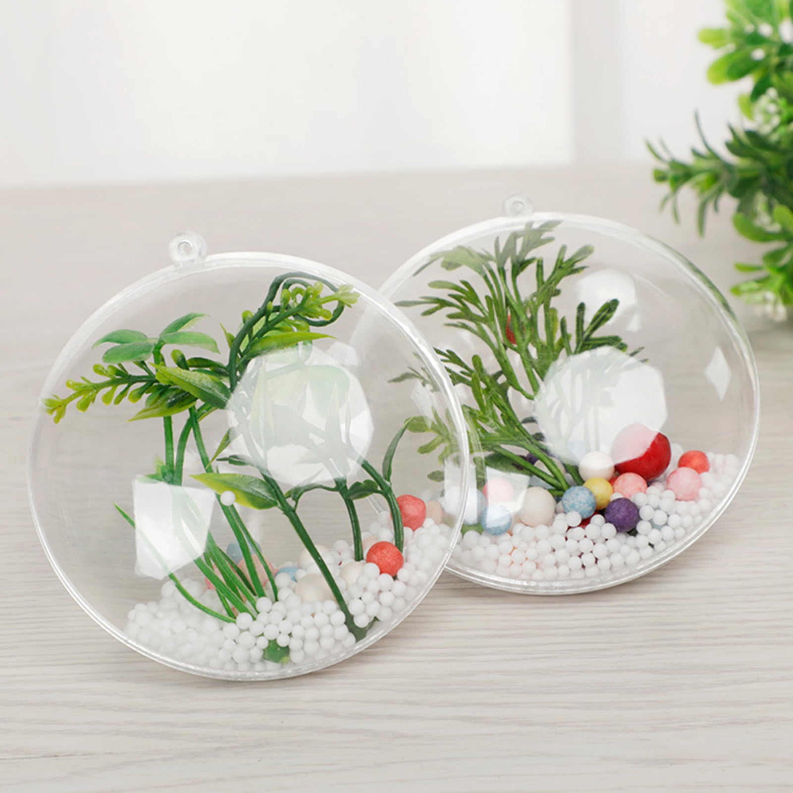 Fillable Ball Transparent Shatterproof Plastic DIY Personalized Clear ...