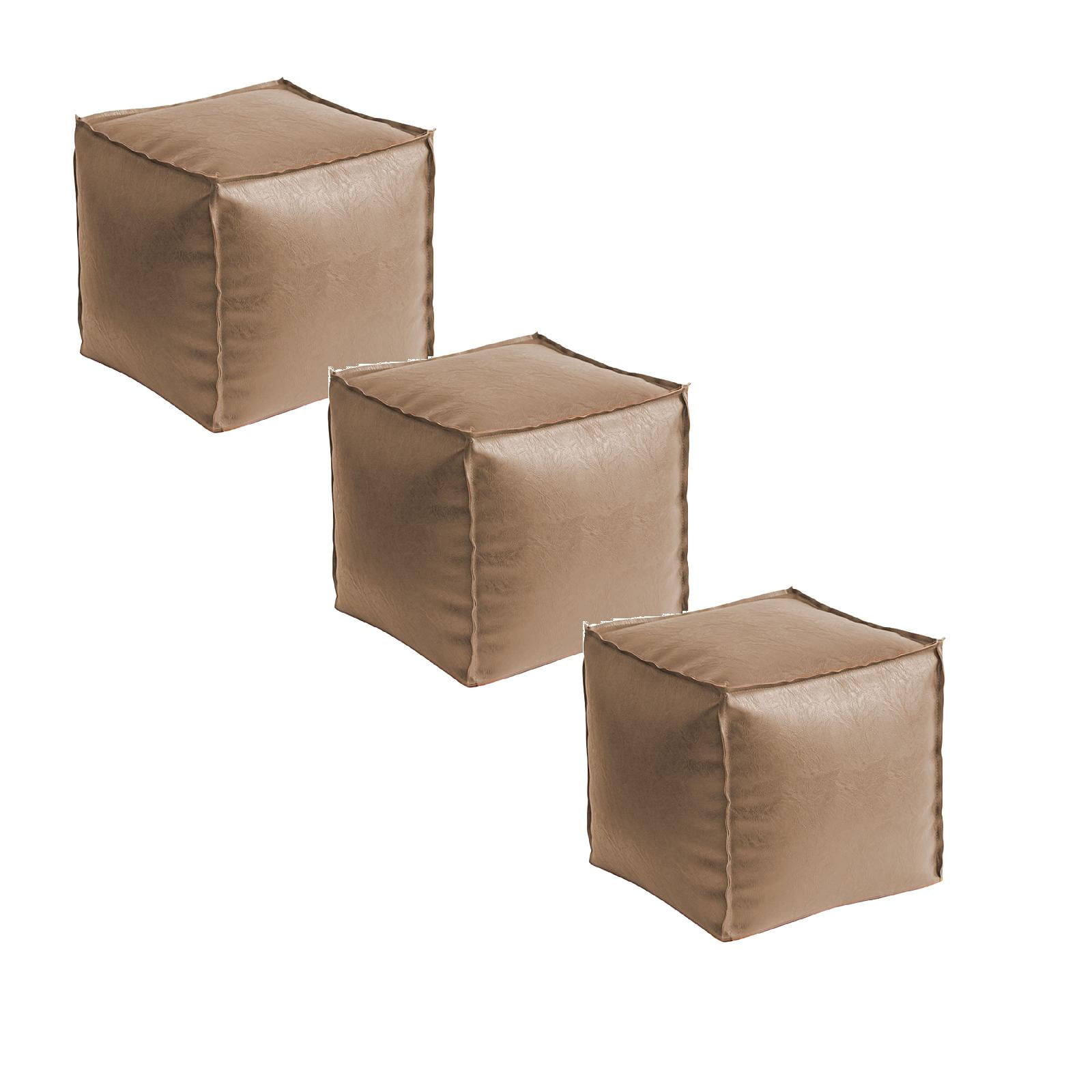 Fillable Cushion Bag Unfilled Ottoman Leather 16 Inch Floor Footrest ...