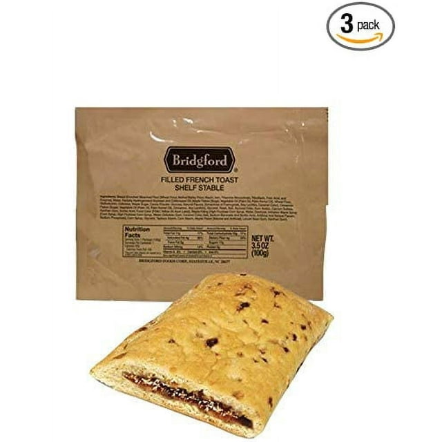 Filled French Toast MRE - 3 Pack Survival Food for Camping ...